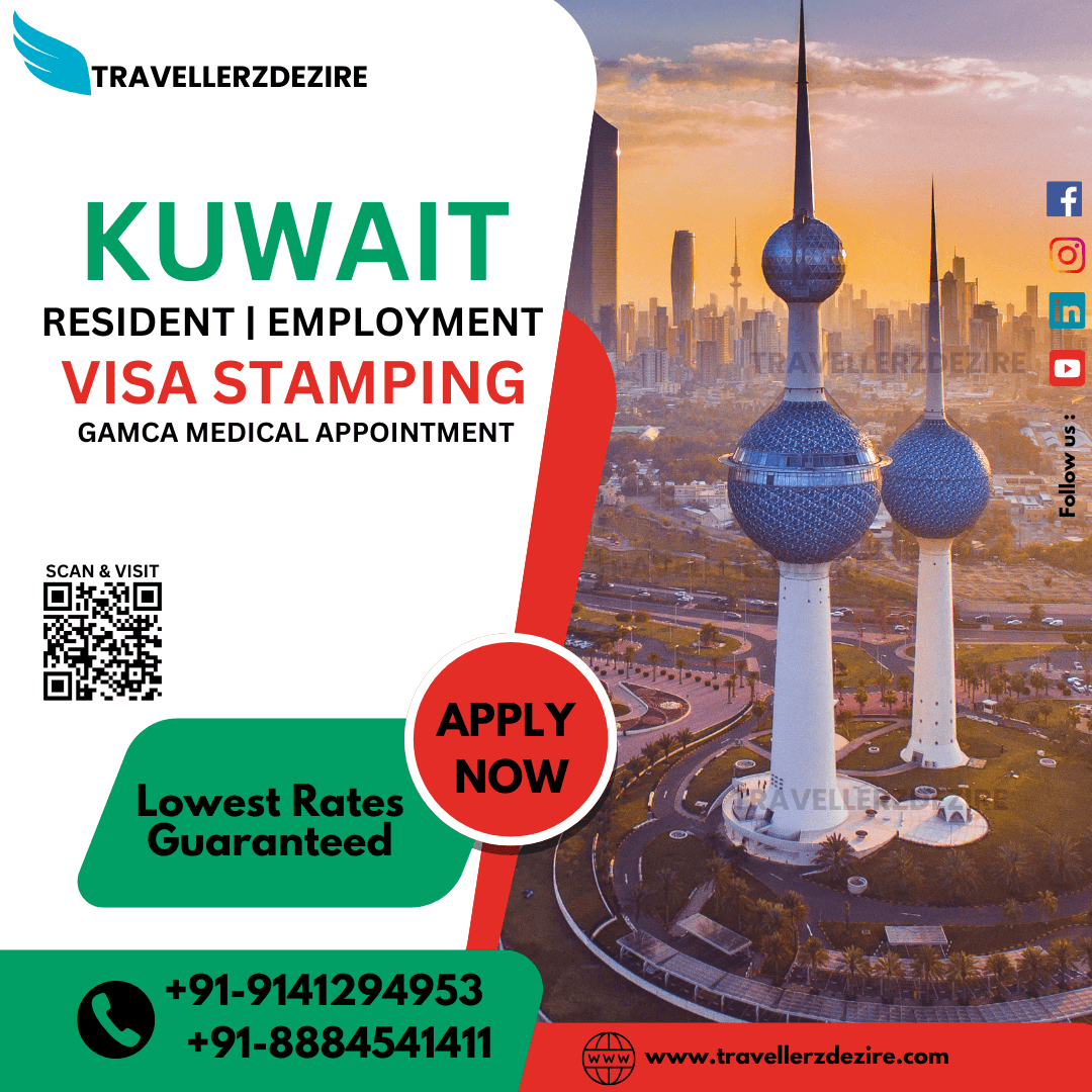 Kuwait Visa stamping - employment | resident for Indian passports